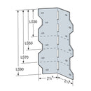 Simpson LS70 6-3/8" Reinforcing Angle - G90 Galvanized – Fasteners Plus