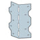 Simpson Strong-Tie LS70Z 6-3/8" Skewable Reinforcing Framing Angle Bra ...