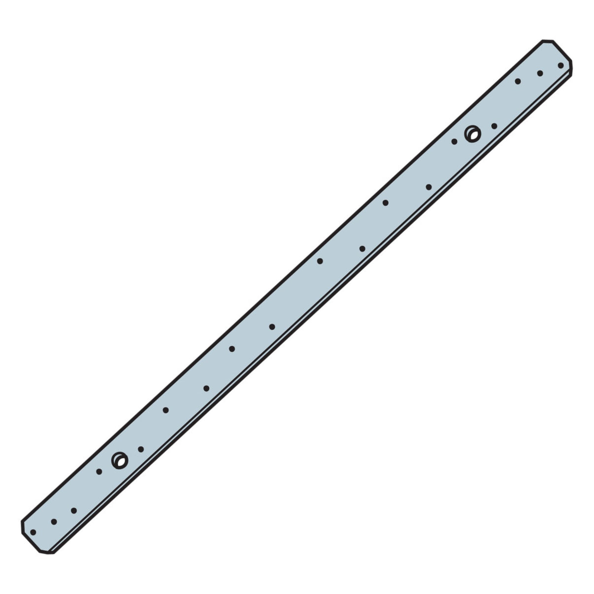 Simpson LSTA24 24" 20 Gauge Strap Tie - G90 Galvanized – Fasteners Plus
