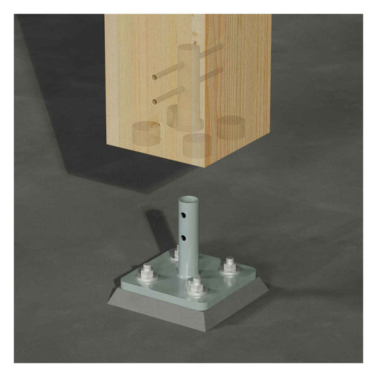 Simpson MCB9.5X15.5 Mass Timber Column Base Standoff 9-1/2" X 15-1/2 ...