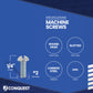 Conquest #2-56 x 1/4" Slotted Round Head Machine Screw - Zinc | Qty. 1 ...