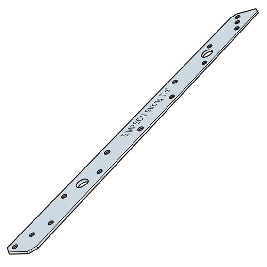 Simpson MSTA18 18" 18 Gauge Medium Strap Tie - G90 Galvanized ...