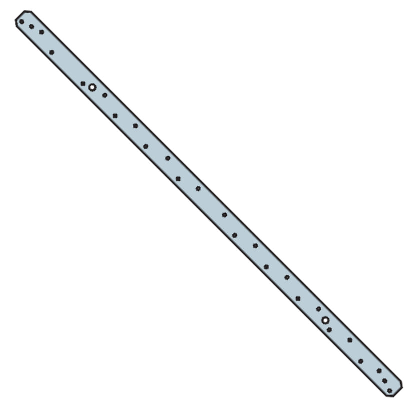 Simpson MSTA36 36" 16 Gauge Medium Strap Tie - G90 Galvanized ...