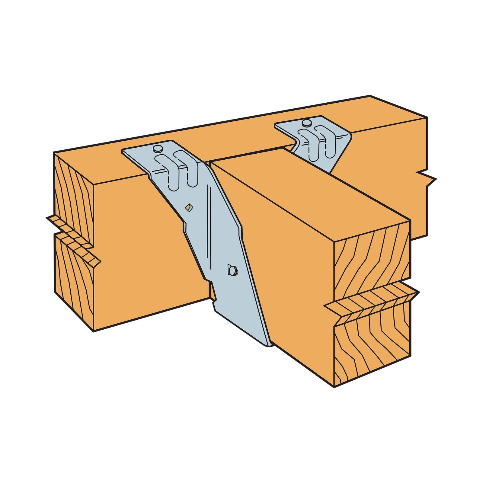 Simpson PF24 2x4 Post Frame Hanger - G90 Galvanized – Fasteners Plus