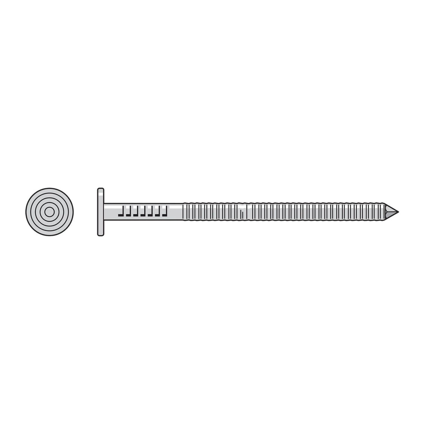 3-1/2" - 11 Gauge 1/4" Head Premium Siding Nail - 316 Stainless Steel ...