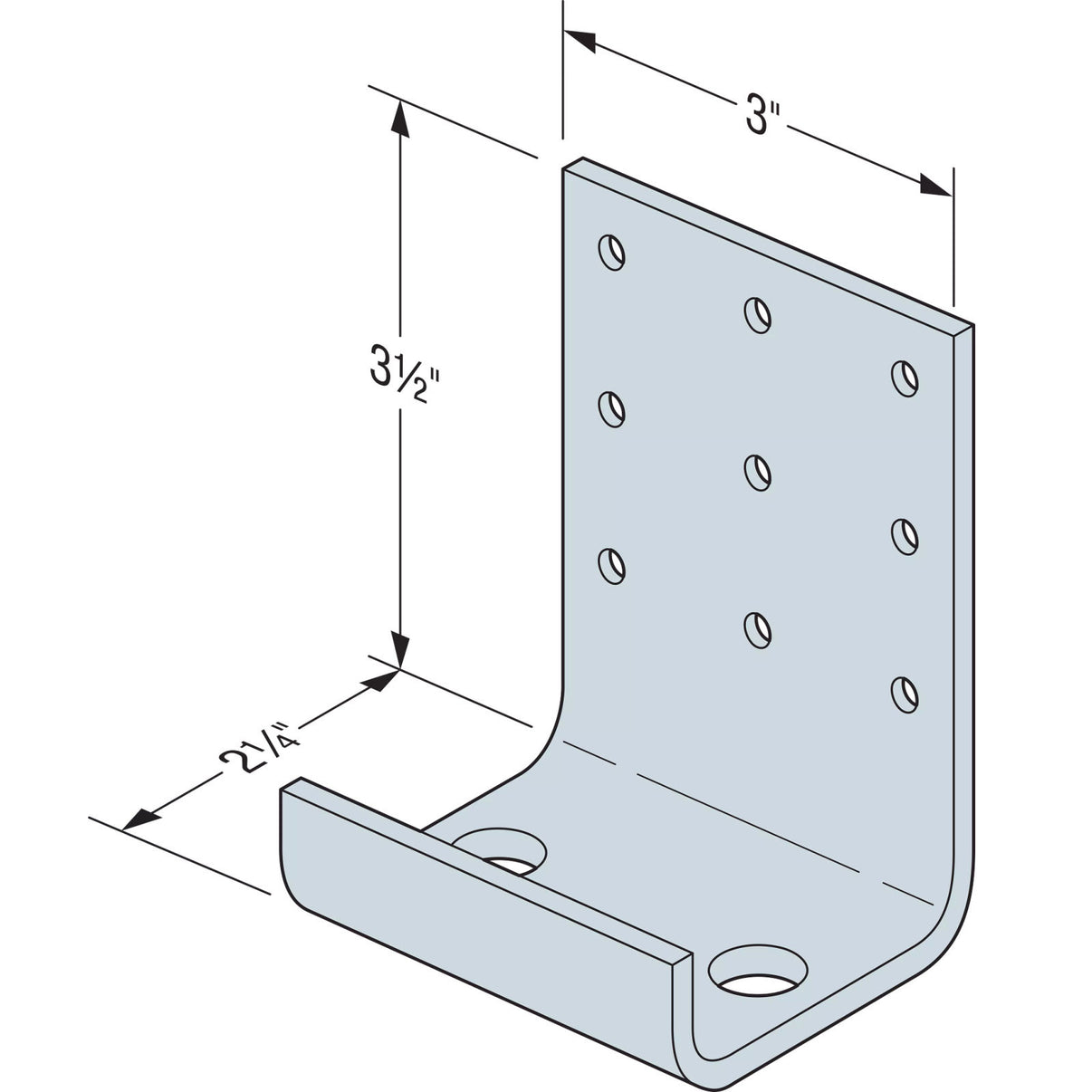 Simpson RCKW3D-R10 Rigid Kneewall Connector, Pkg 10 – Fasteners Plus
