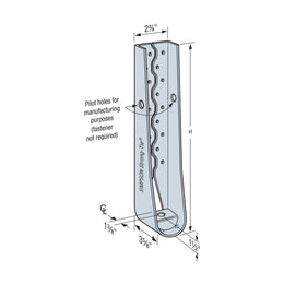Simpson S/HDU6 Light Gauge Holdown For Steel - G90 Galvanized ...
