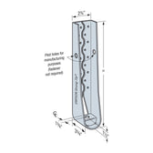 Simpson S/HDU4 Light Gauge Holdown For Steel - G90 Galvanized ...