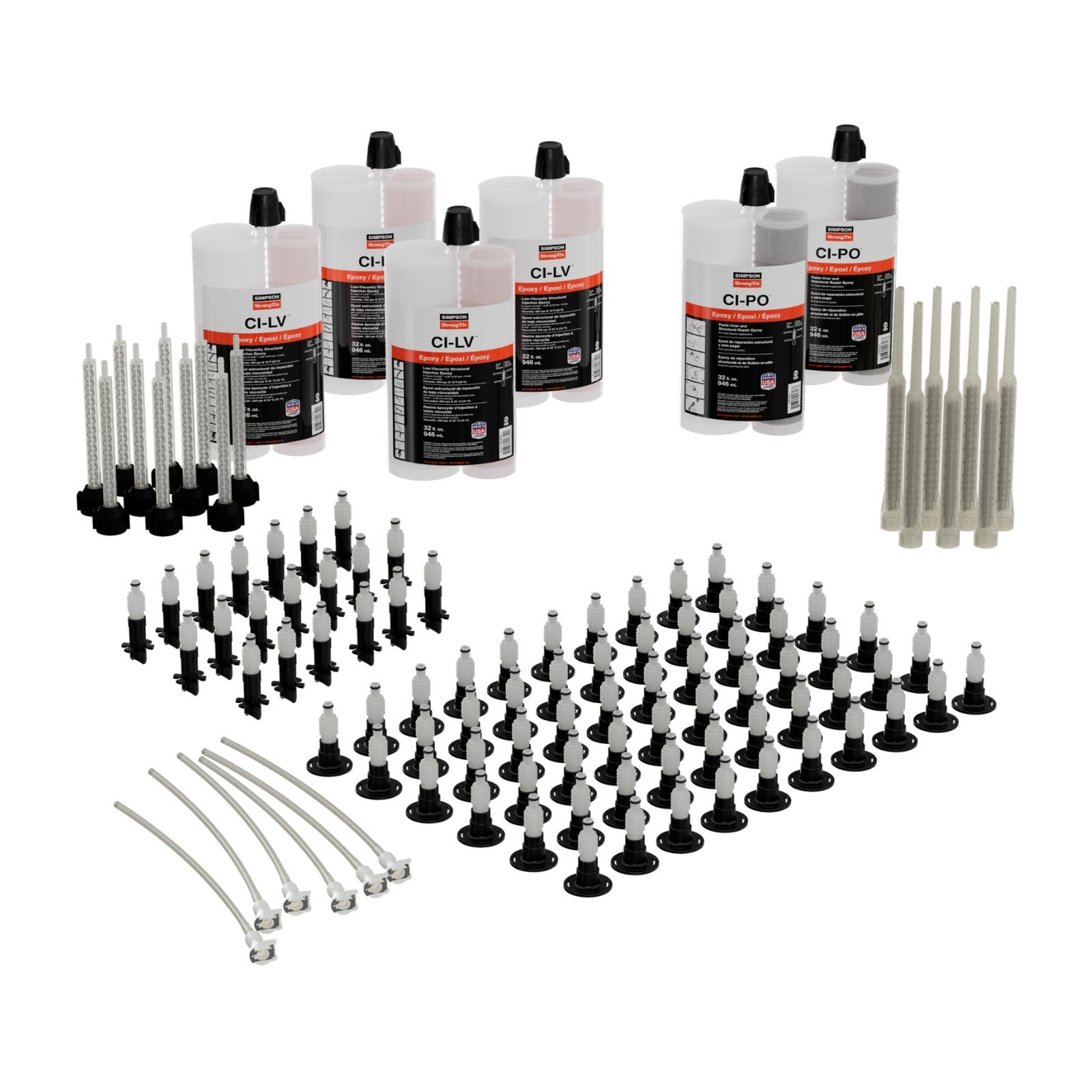 Simpson Strong-Tie CI-LVPO-KT Crack Injection Contractor Kit ...