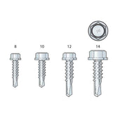 Simpson X34B1016-5K #10 x 3/4" Strong-Drive Self-Drilling Screw - Clea ...