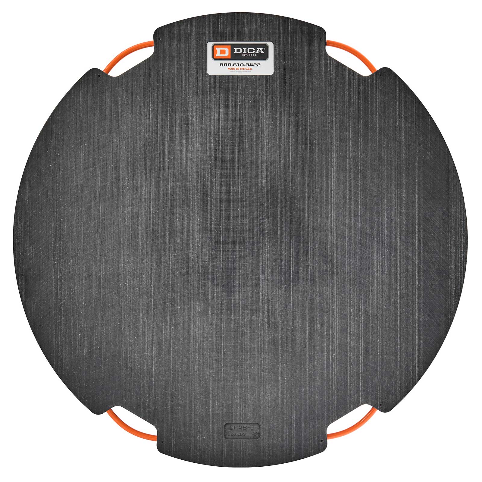 SafetyTech Heavy Duty 48" x 2" Round Outrigger Pad | Black Crane Mats ...