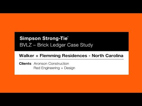 Simpson BVLZ-KT1 Brick Veneer Ledger Connector - Zmax Finish Simpson BVLZ-KT1 Brick Veneer Ledger Connector - Zmax Finish