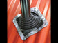 #6 Square EPDM Metal Roof Pipe Boot w/Install Kit, Gray – Fasteners Plus