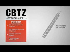 Simpson CBT4Z Concealed Beam Tie - Zmax Finish – Fasteners Plus