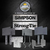 Simpson AC6 Adjustable Post Cap for 6X Beam - Zinc Galvanized ...