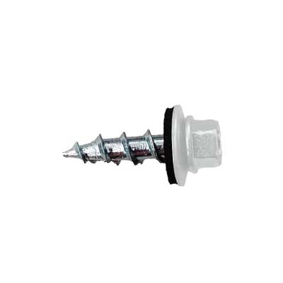 #12 x 3/4" Type 17 Woodbinder Metal Roofing Screw For OSB - Polar Whit ...