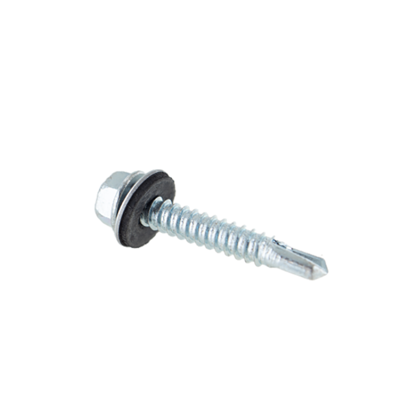 1/4-14 x 1-1/2" HWH Steelbinder Self-Drilling Metal Roofing Screw w/Wa ...