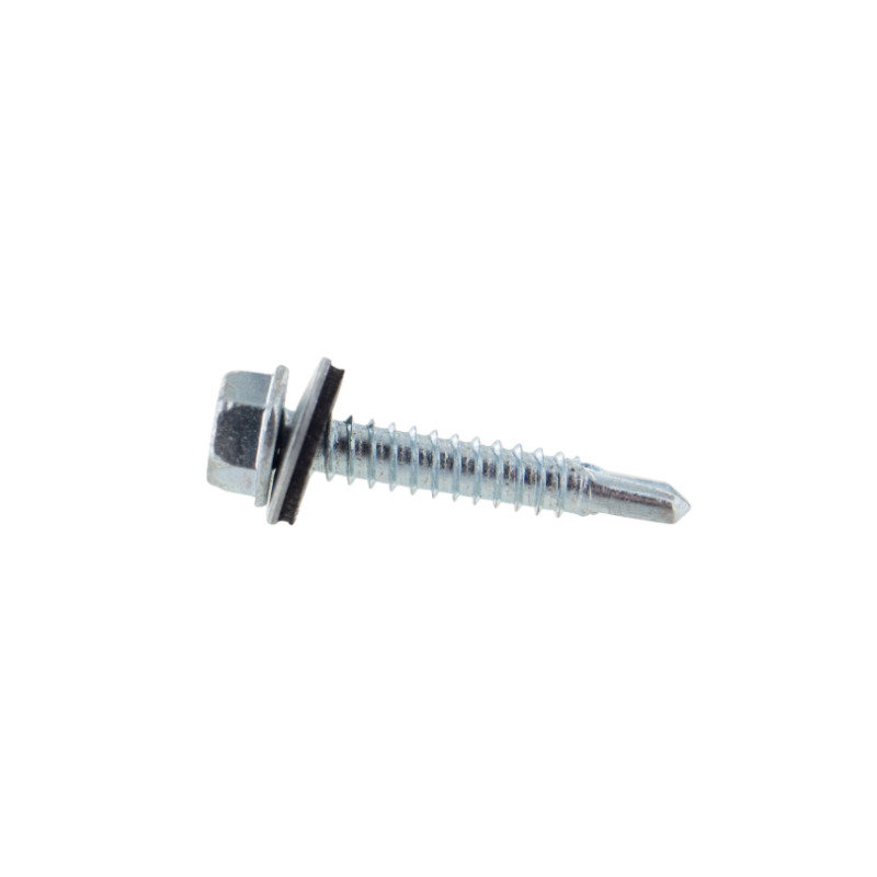 1/4-14 x 1-1/2" HWH Steelbinder Self-Drilling Metal Roofing Screw w/Wa ...