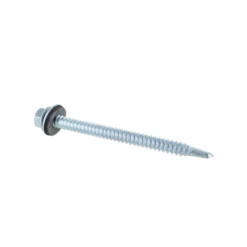 1/4-14 x 3" HWH Steelbinder Self-Drilling Metal Roofing Screw w/Washer ...