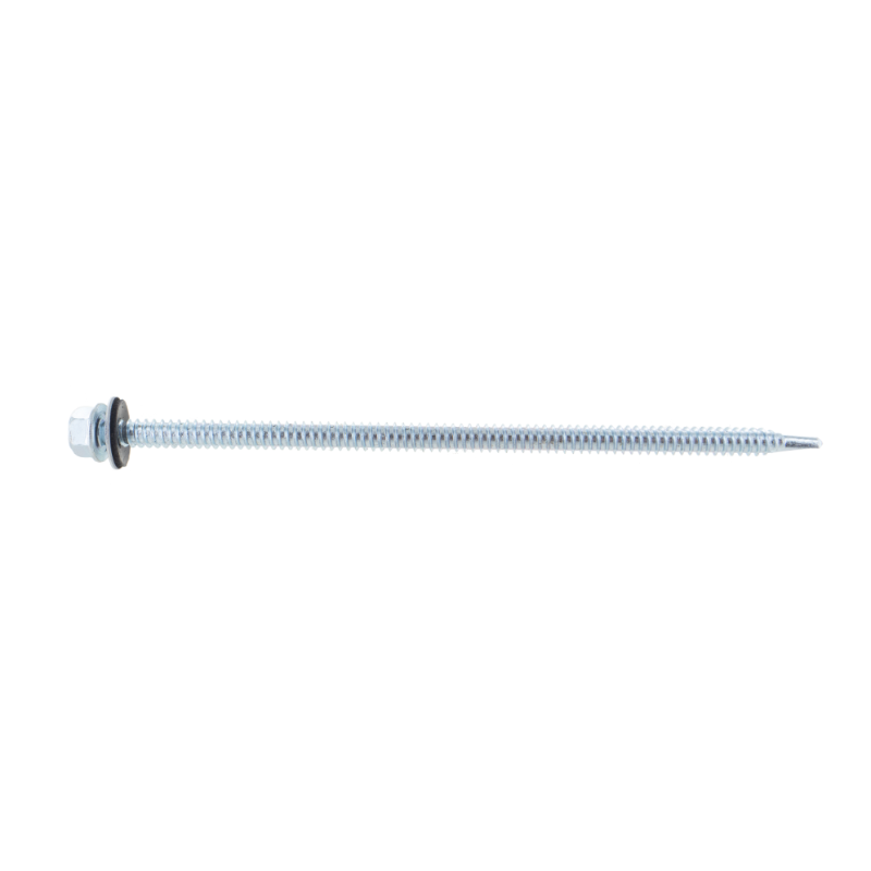 1/4-14 x 5" HWH Steelbinder Self-Drilling Metal Roofing Screw w/Washer ...