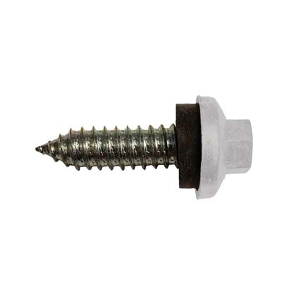 #17 x 1" ZXL Tapping Steelbinder Metal Roofing Stitch Screw - Alamo Wh ...