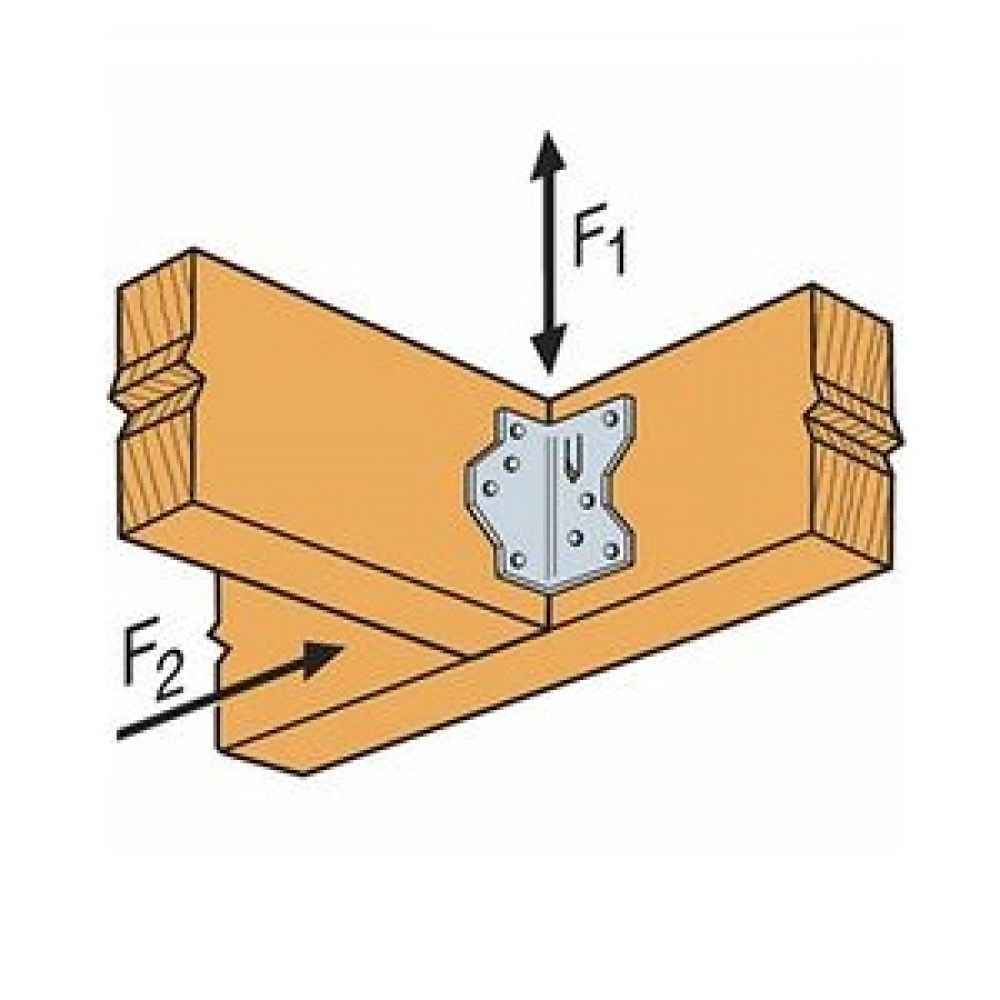 Simpson A34Z 1-7/16" x 2-1/2" Framing Angle Anchor - ZMAX Finish ...