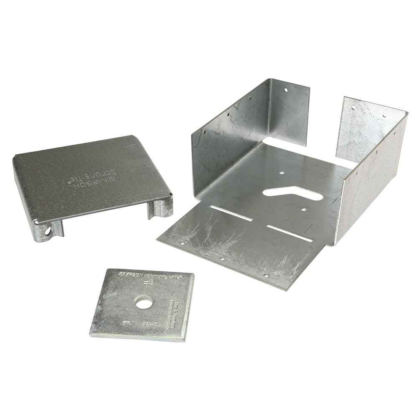 Simpson ABW66RZ Rough Cut 6x6 Adjustable Post Base - Zmax Finish ...