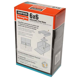 Simpson ABW66Z 6x6 Adjustable Post Base - Zmax Finish – Fasteners Plus