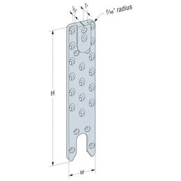 Simpson Strong-Tie ACBH3X15.37-R1 Concealed Beam Hanger - 1 pair, scre ...