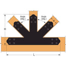 Simpson Strong-Tie APGP1212 Decorative Gable Plate for 12:12 Roof Pitc ...