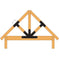 Simpson Strong-Tie APGP1212 Decorative Gable Plate for 12:12 Roof Pitc ...