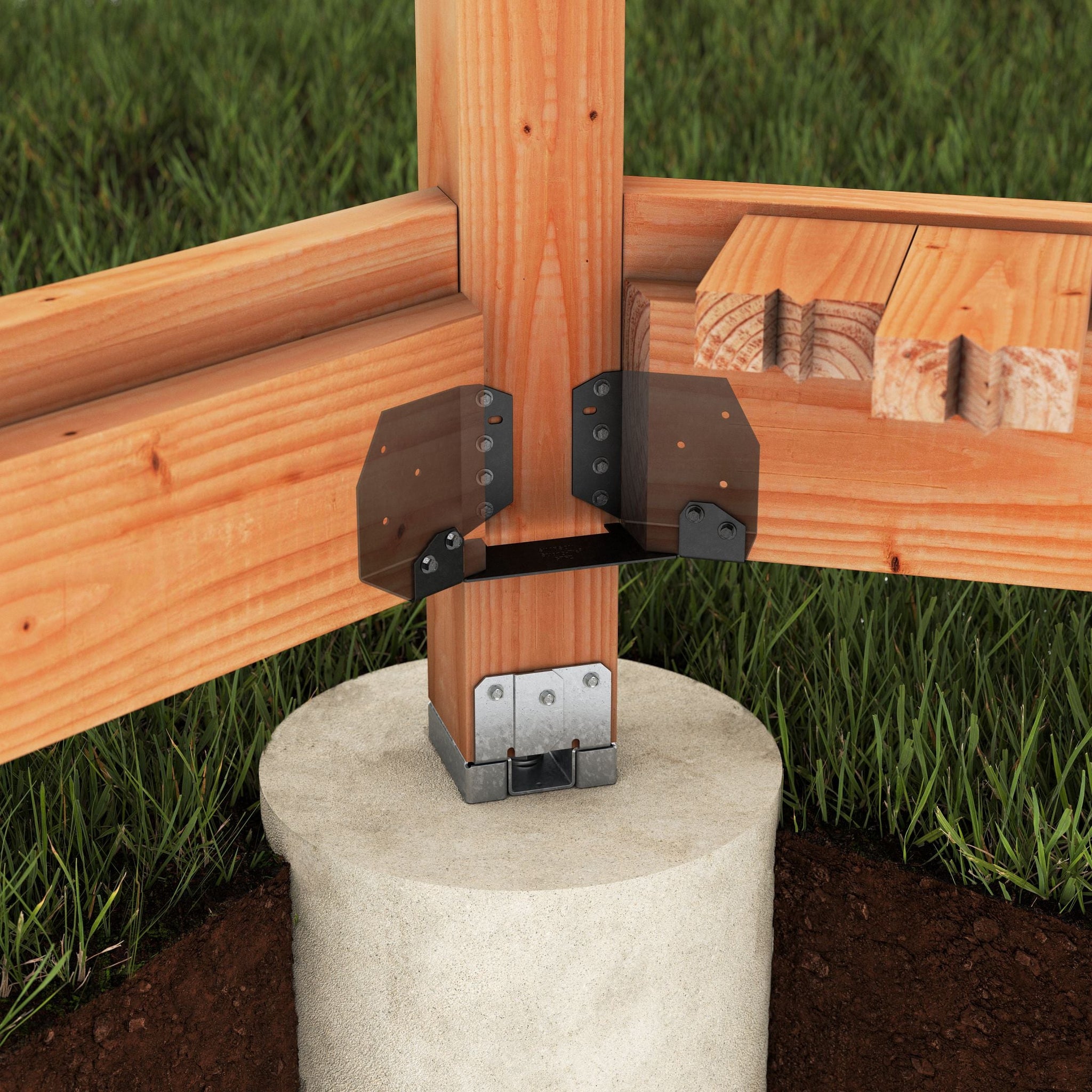 Simpson APGTF Gazebo Tie, 16 Gauge - With Required Fasteners ...