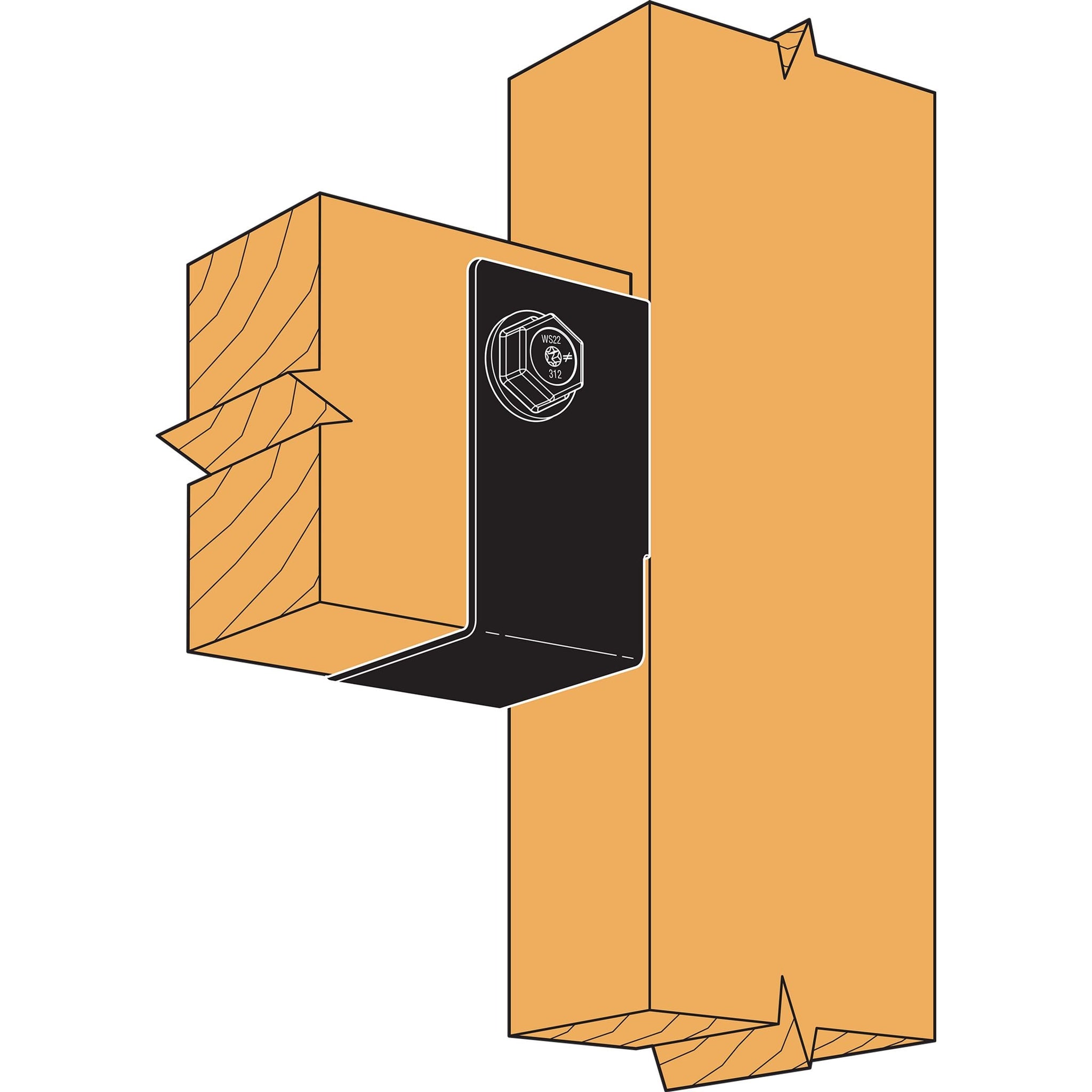 Simpson Strong-Tie APHH46 Outdoor Accents - With Required Fasteners ...