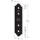 Simpson APST412 Ornamental 4x Flat Strap - With Required Fasteners ...