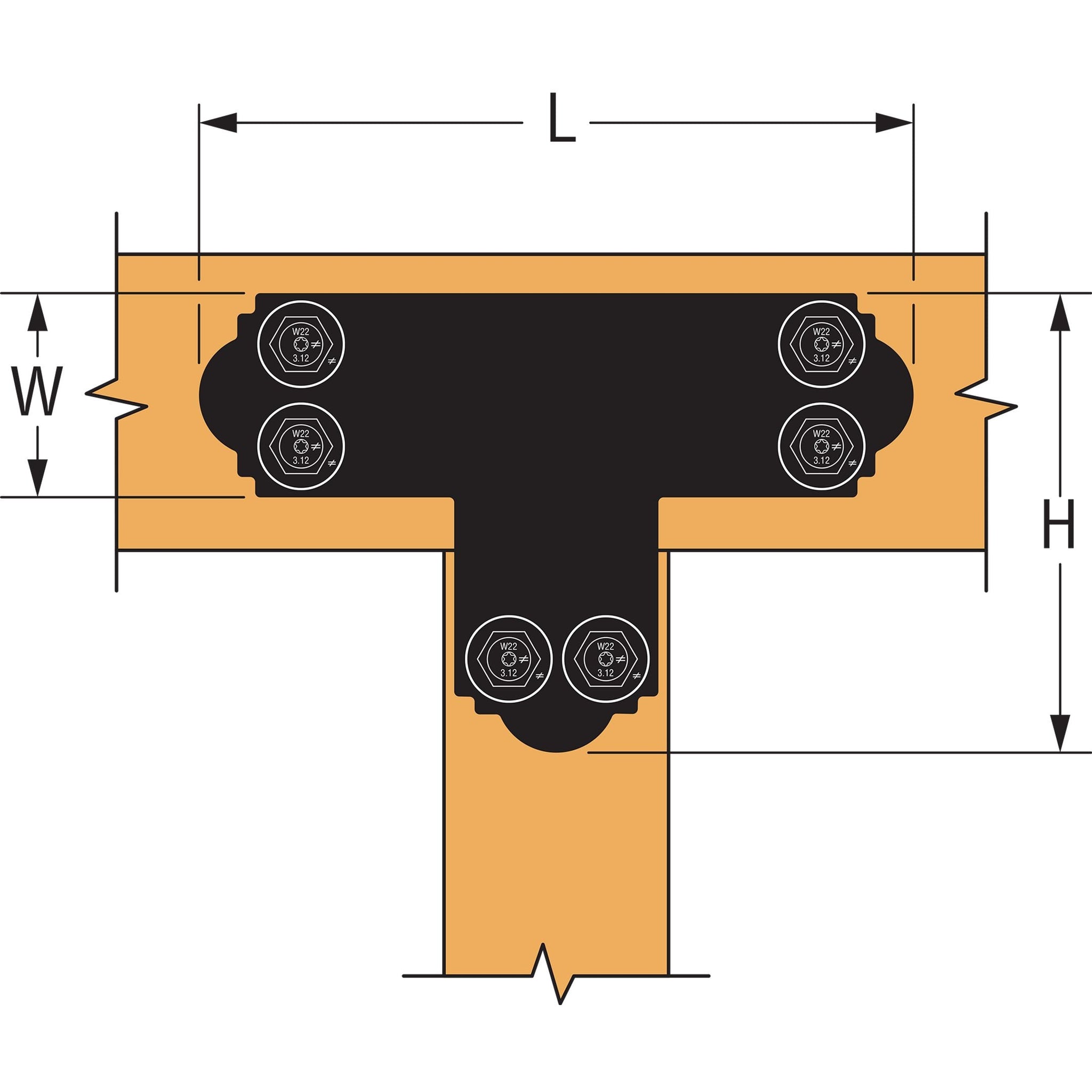 Simpson Strong-Tie APT6 Outdoor Accents - With Required Fasteners ...