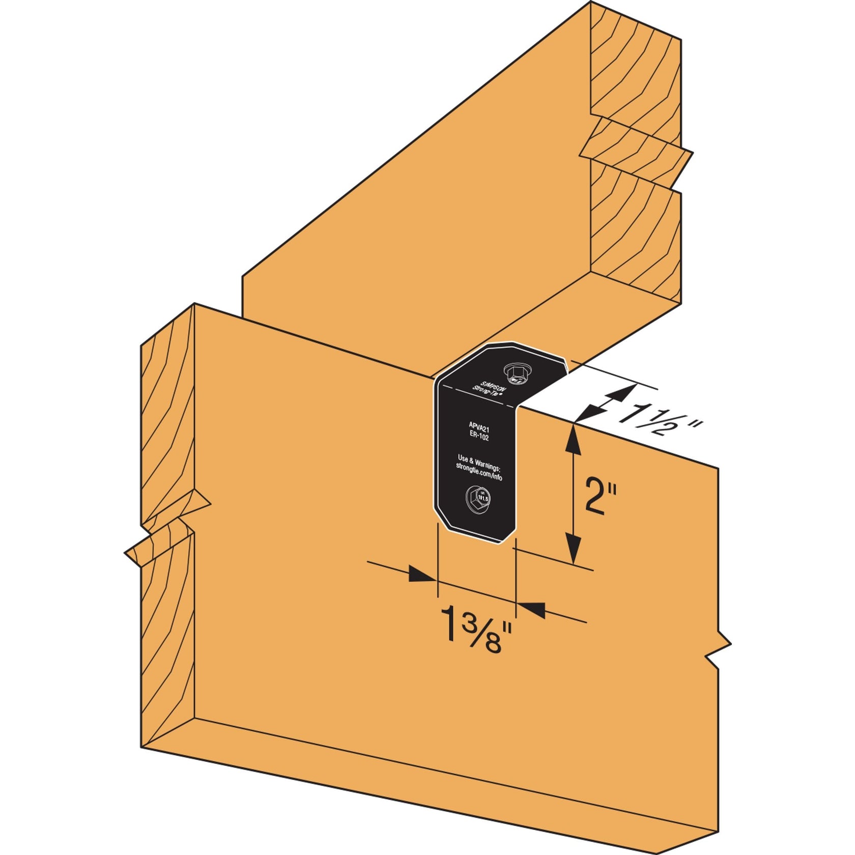 Simpson APVA21 Avant Ornamental Angle - With Required Fasteners ...