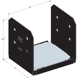 Simpson Strong-Tie APVB1010R Avant Ornamental Post Base for 10x10 Roug ...