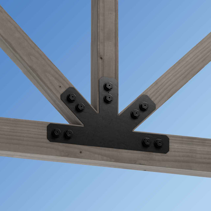 Simpson APVGP1212-4 Avant Decorative Gable Plate- Black Powder Coat ...