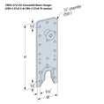 Simpson CBH2.37X9.75-R10 2 3/8" x 9 3/4" Concealed Beam Hanger - Elect ...