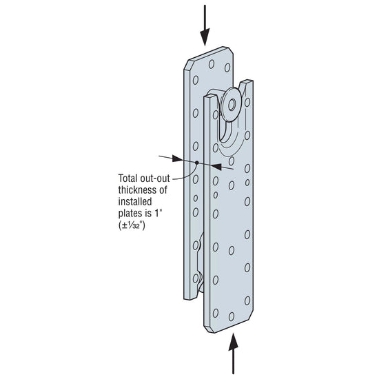 Simpson CBH2.37X9.75-R10 2 3/8" x 9 3/4" Concealed Beam Hanger - Elect ...