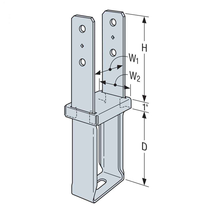 Simpson CBS/CBSQ Column Bases – Fasteners Plus