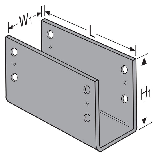 Simpson CCO4/6 Column Cap Only 7 Gauge - No Coating – Fasteners Plus