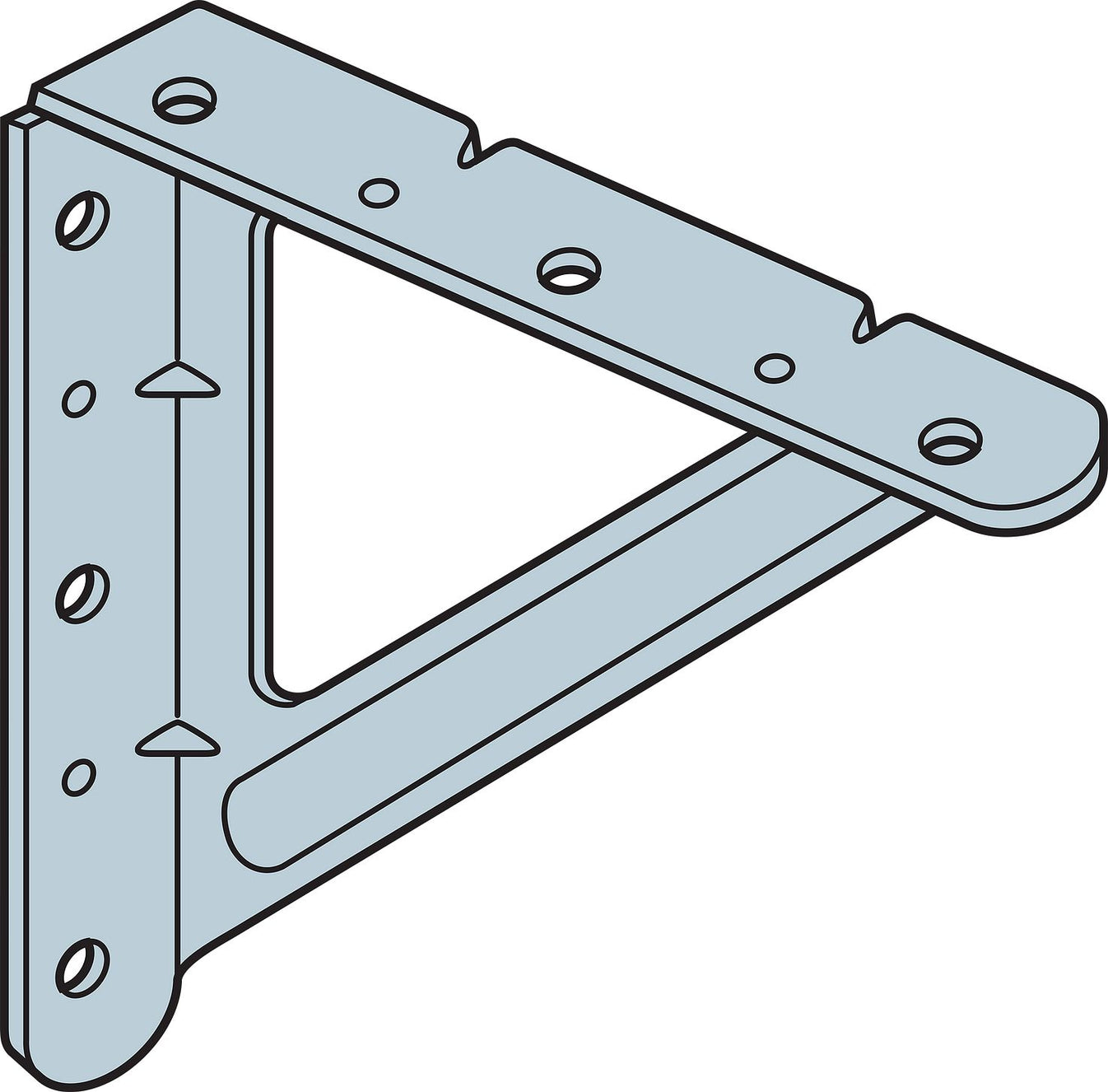 Simpson CF Concrete Form Bracket, 16 Gauge - G90 Galvanized – Fasteners ...