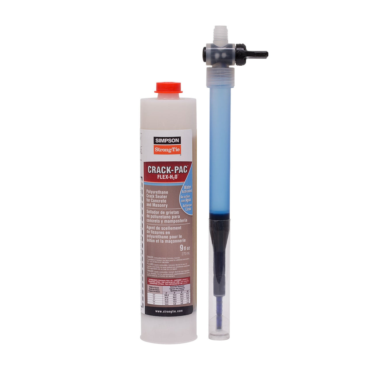 Simpson CPFH09 Crack-Pac Flex-H20 Polyurethane Crack Sealer 9 Oz. Cart ...