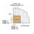 Simpson CPT88Z Concealed Post Tie For 8x8 Posts - Zmax Finish ...