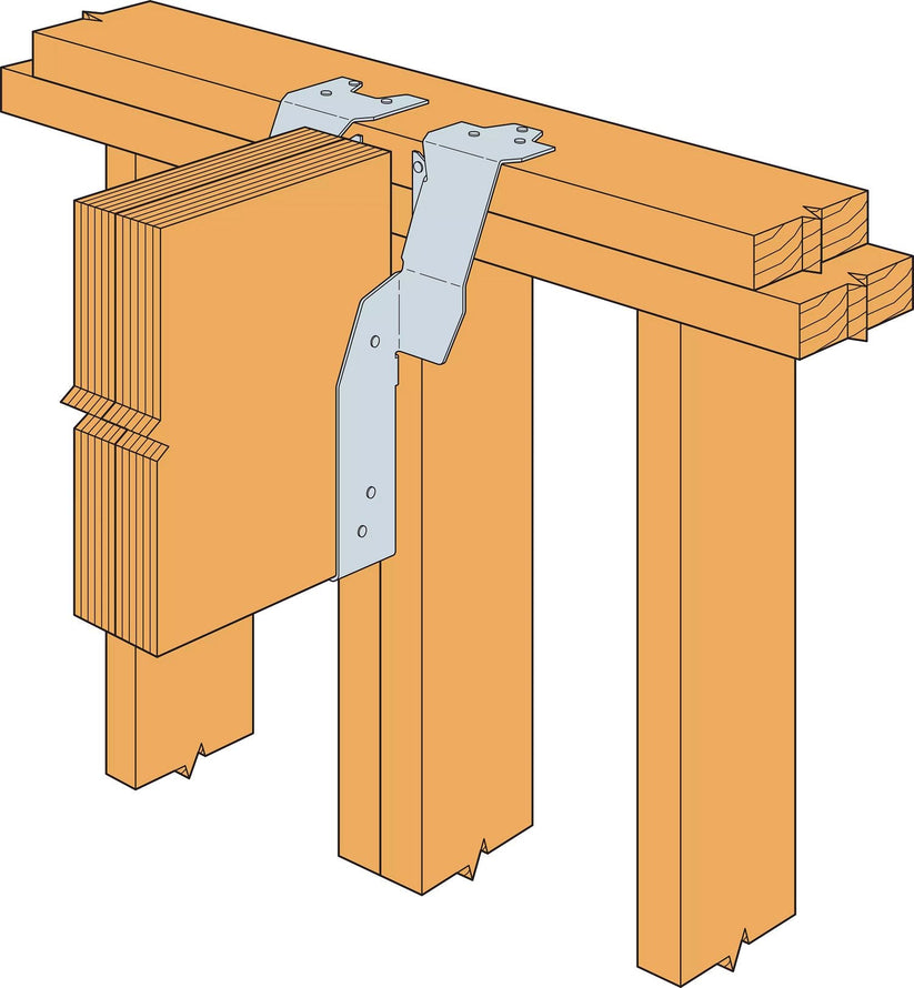 Simpson DGHT5.56 Top-Flange Fire Wall Hanger - G90 Galvanized - Custom ...