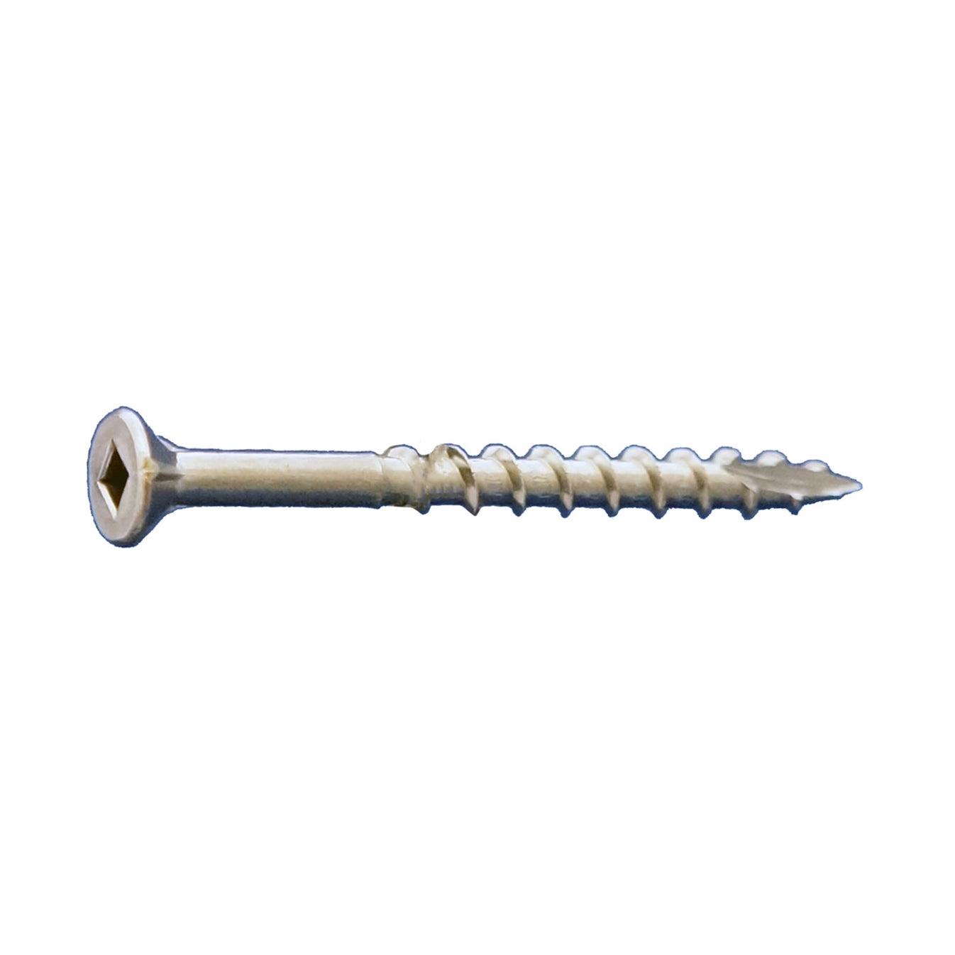 #8 x 1-1/4" Daggerz #2 Square Flat Head Deck Screw - 305 Stainless Ste ...