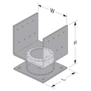 Simpson ECB66HDG 6x6 Elevated Column Base - Hot-Dip Galvanized ...
