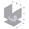 Simpson ECB88HDG 8x8 Elevated Column Base - Hot-Dip Galvanized ...