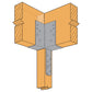 Simpson ECCLLQ444SDS End Column Cap L-Shaped Left Quick-Install with S ...